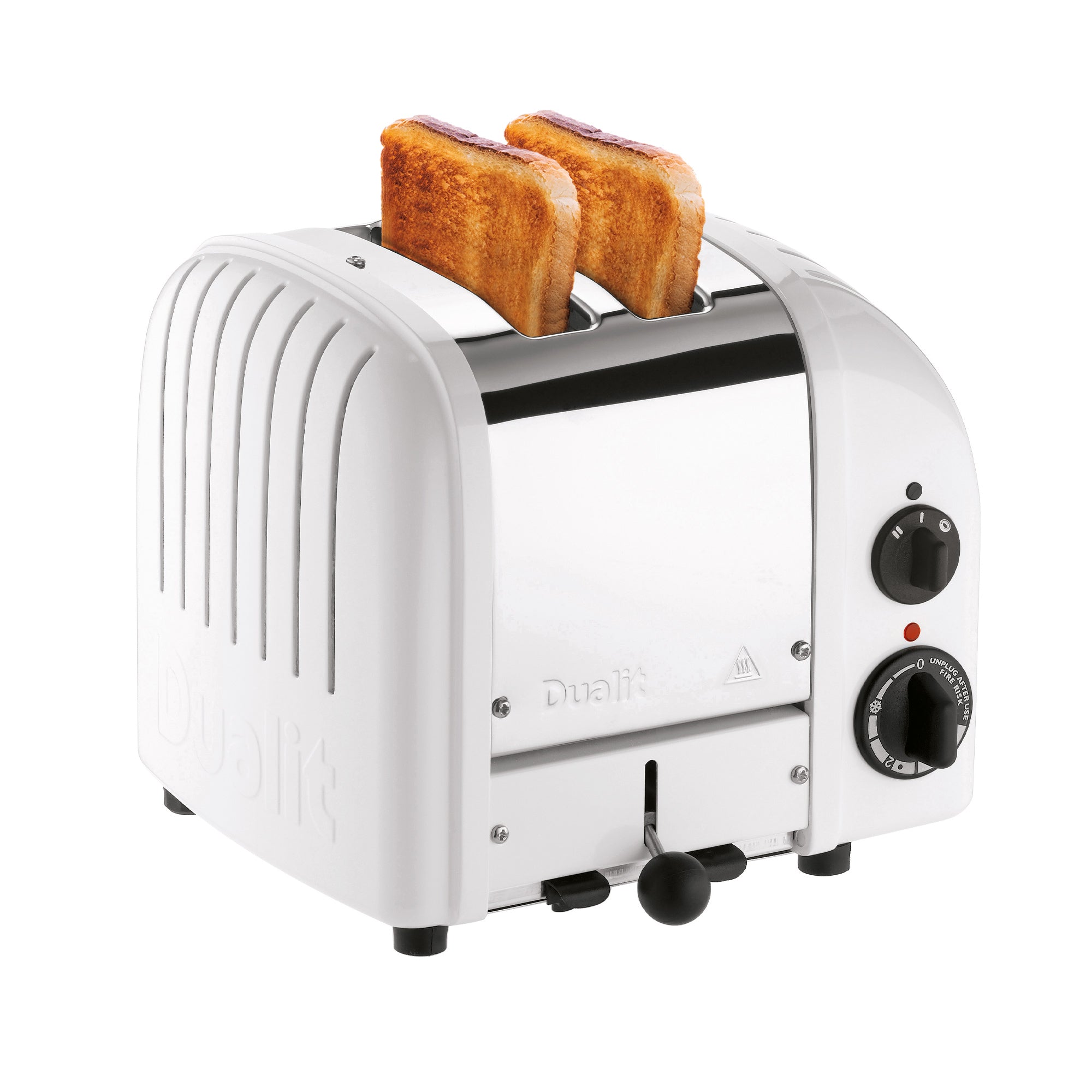 Dualit Classic 2-Slot Toaster - White | Handcrafted in England | Autho